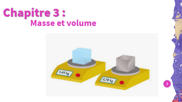 Chapitre : volume et masse - 5ème | Genially