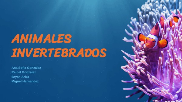 CLASIFICACION ANIMALES INVERTEBRADOS | Genially