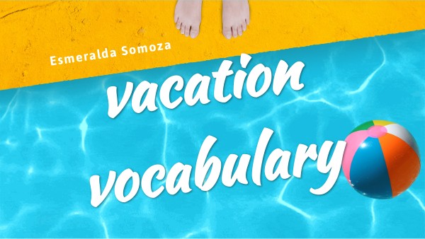 vacation vocabulary