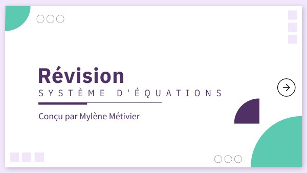 Révision_système d'équations | Genially
