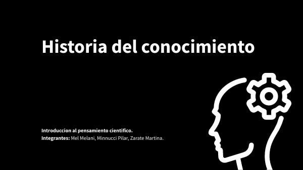 Historia del conocimiento
