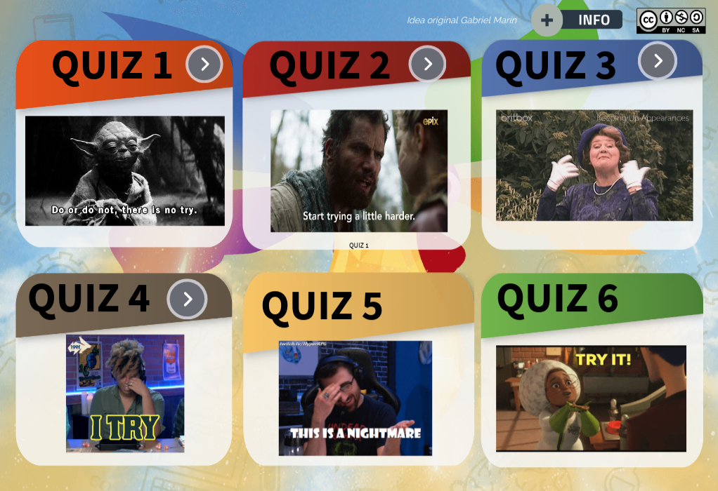 quiz list of verbs | Genially