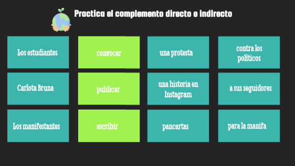 U6 complemento directo medio ambiente | Genially