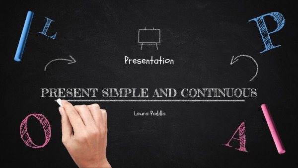 Present simple vs Continuous progress | Genially