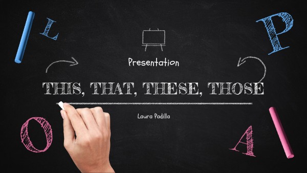 This, that, these. those | Genially