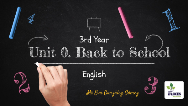 3º Unit 0: Back to School