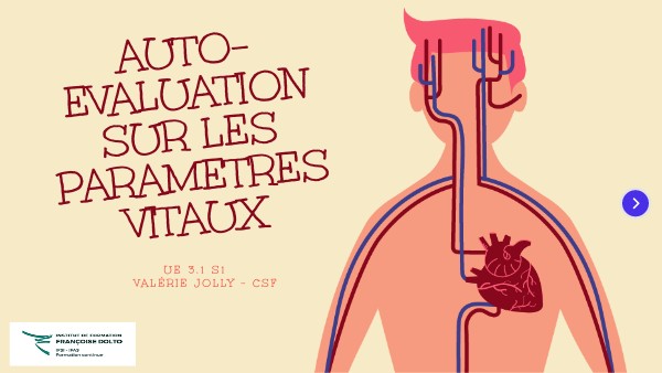 AUTO EVALUATION SUR LES PARAMETRES VITAUX | Genially