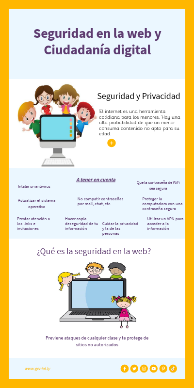 Seguridad en la web y Ciudadanía digital | Genially