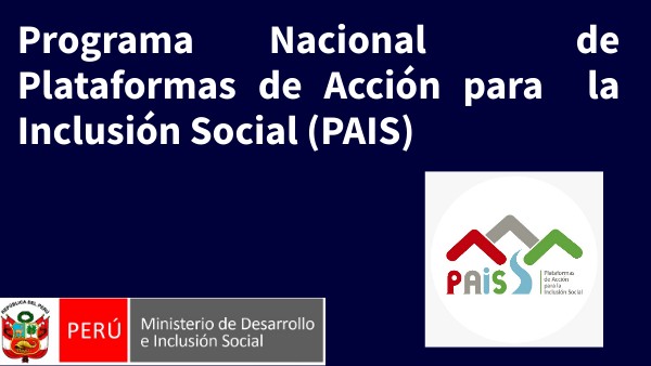 Programa Nacional PAIS | Genially