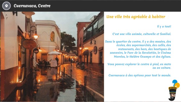 Description quartier de la ville | Genially
