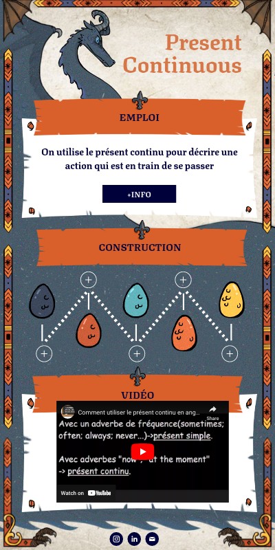 DRAGONS Present continuous | Genially