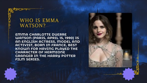 emma watson presentationn | Genially