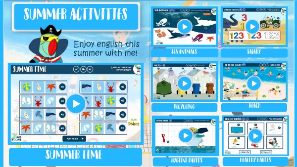 Summer Activities Genially Catalog | Genially