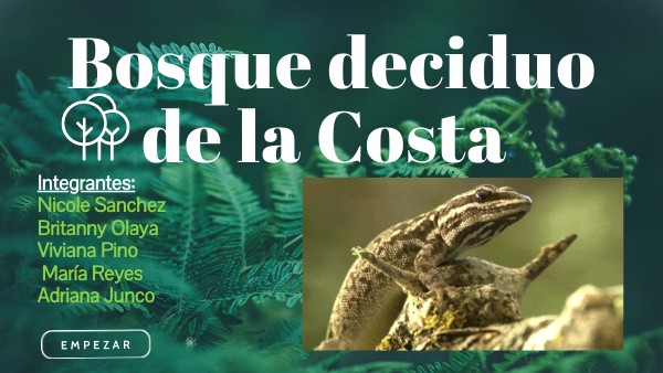 Bosque Decidual de la Costa | Genially