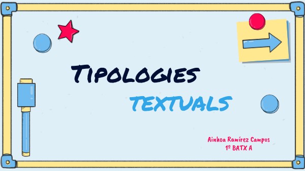 TIPOLOGIES TEXTUALS