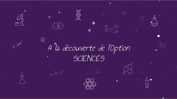 Présentation options Sciences