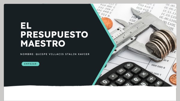 Presupuesto Maestro | Genially