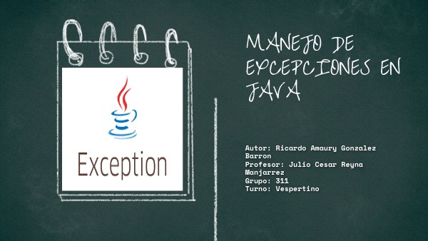 manejo de excepciones en java.