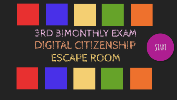 6B Dig Cit 3rd Bimonthly Exam Escape Room | Genially