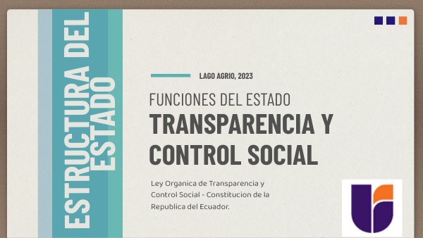 TRANSPARENCIA Y CONTROL SOCIAL | Genially