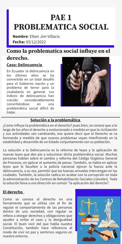 PAE 1 PROBLEMATICA SOCIAL