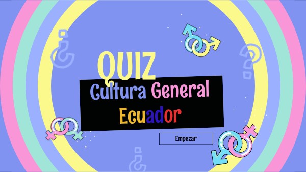 QUIZ CULTURA GENERAL DE ECUADOR | Genially