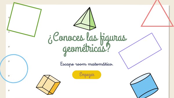 ESCAPE ROOM FIGURAS GEOMÉTRICAS | Genially