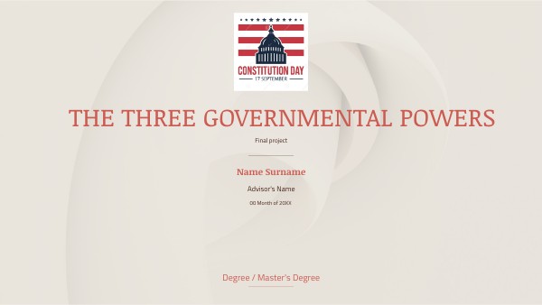 The three governmental powers