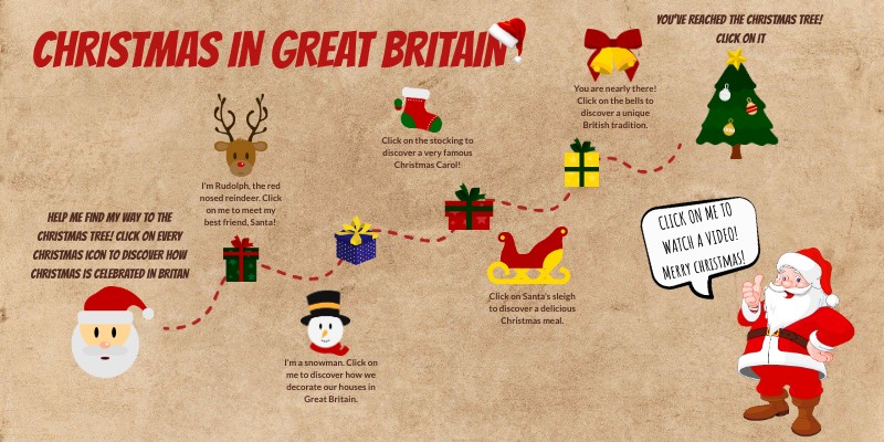 Christmas in Britain poster