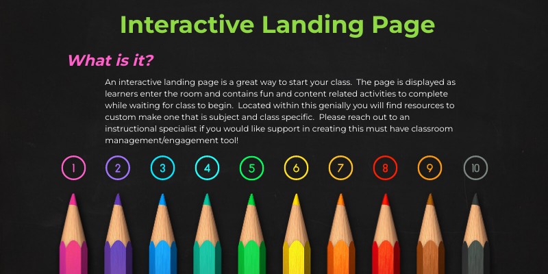 All Content Interactive Landing Page Ideas