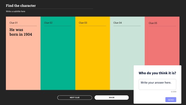Option #1 for Guess Who