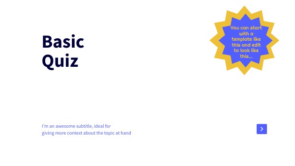 CI Example BASIC QUIZ | Genially