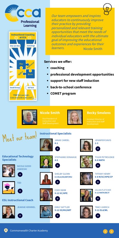 CCA Professional Learning Department