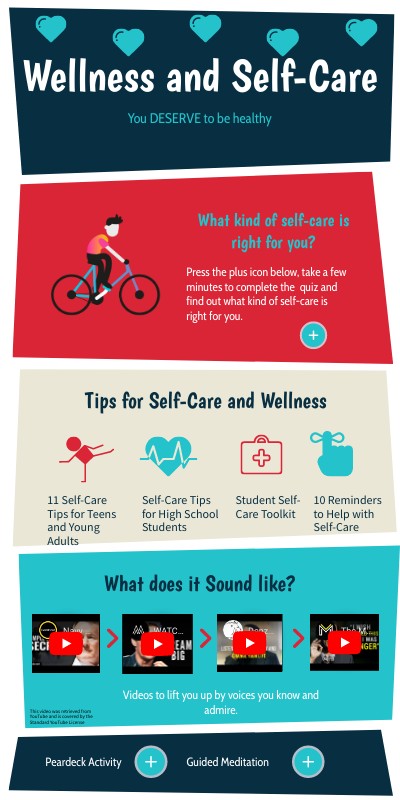 Student Mindfulness and Self-Care | Genially