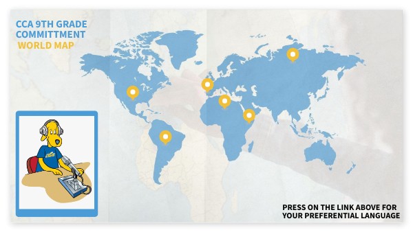 CCA 9th Grade Commitment World Map