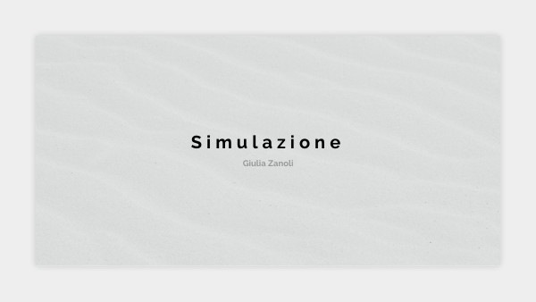 Simulazione
