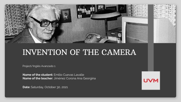 INVENTION OF THE CAMERA | Genially