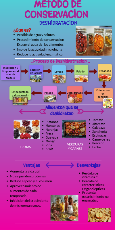 Infografía "METODO DE DESHIDRATACION" | Genially