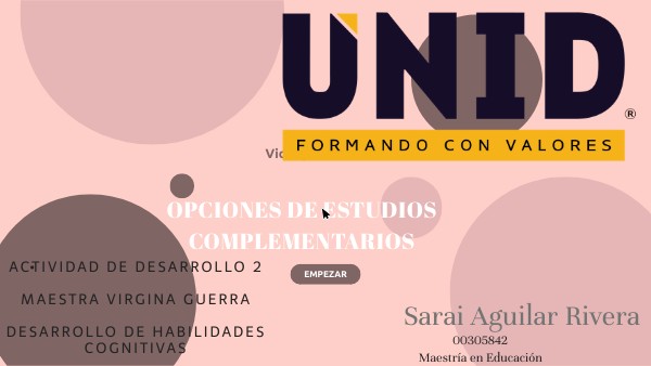 Estudios complementarios | Genially