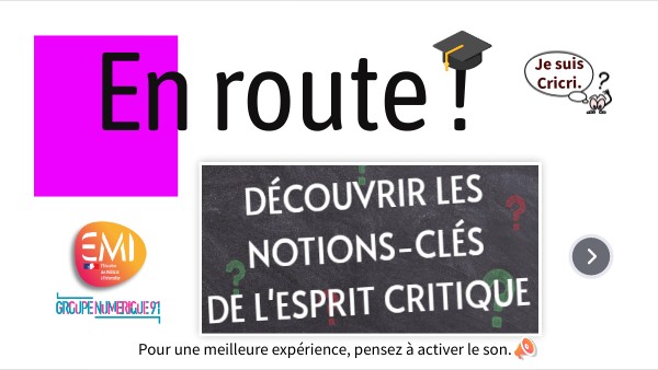 En route - Enseignant | Genially