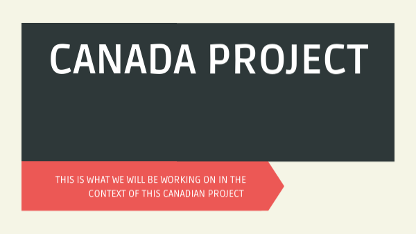 Canada Project 3e