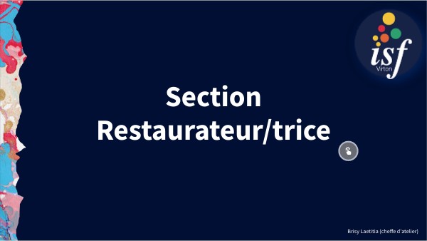 Section restaurateur/trice | Genially