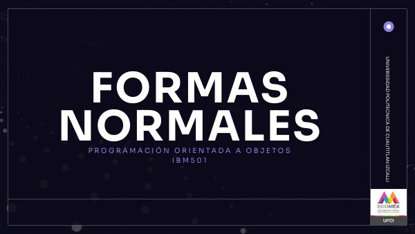 FORMAS NORMALES