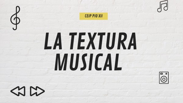 La textura musical