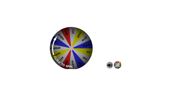 fortune wheel irregular verbs | Genially