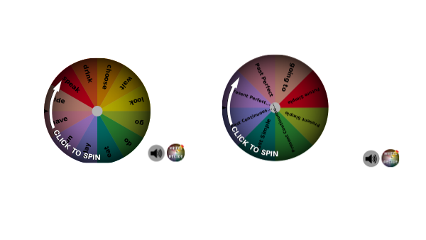 fortune wheel verbs+tenses | Genially