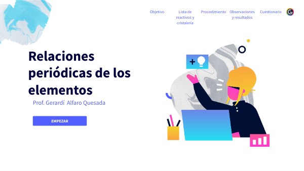 Relaciones periódicas de los elementos | Genially