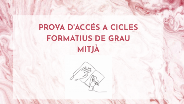 Prova d'accés a cicles formatius de grau mitjà | Genially