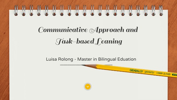 Communicative Approach and Task-based Learning | Genially