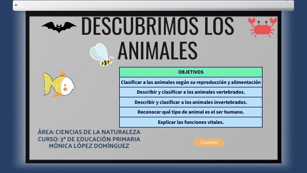 PRESENTACIÓN ANIMALES 3º PRIMARIA | Genially